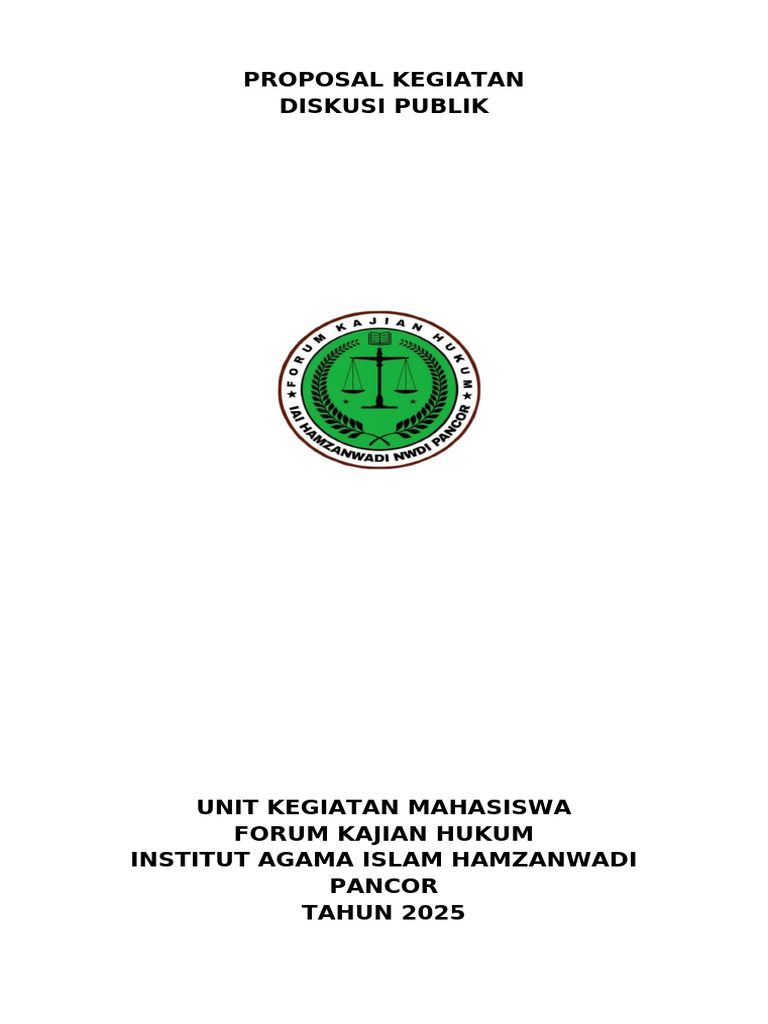 Proposal FKH 2025 EdiT | PDF