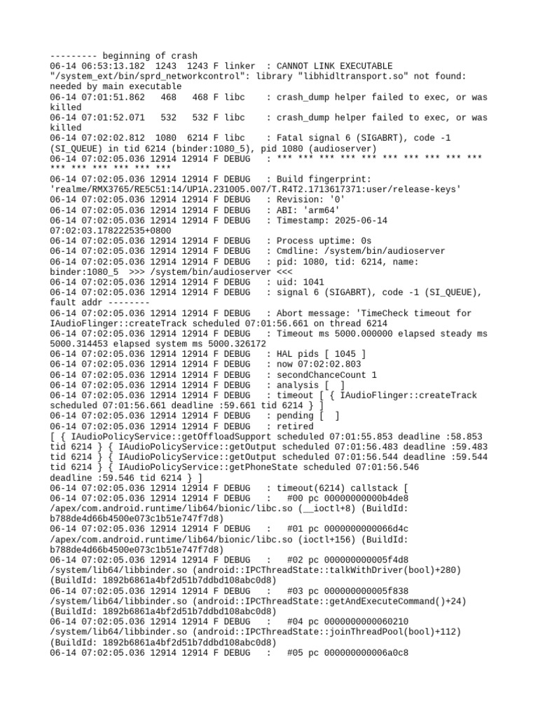 Standby Android Log 2025 0615 010535 | PDF | Computing | Computer Programming
