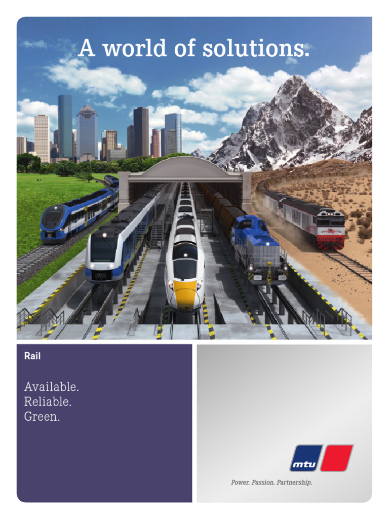 MTU Rail Brochure | PDF | Train | Rail Transport