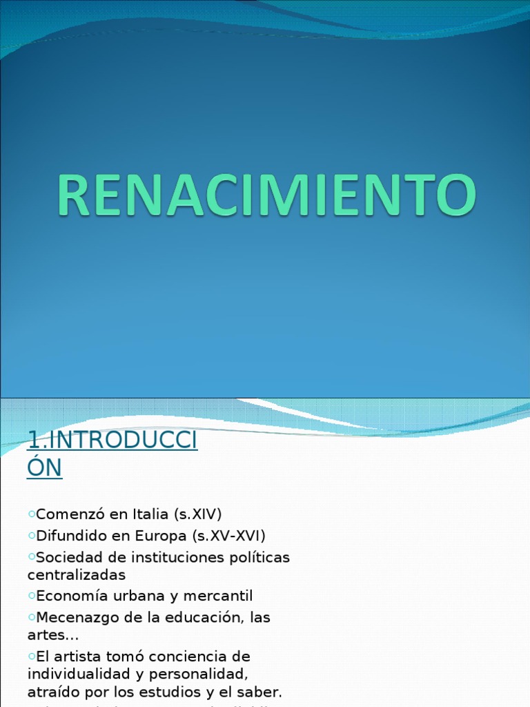 Powerpoint Renacimiento | PDF | Renacimiento | Pintura al óleo