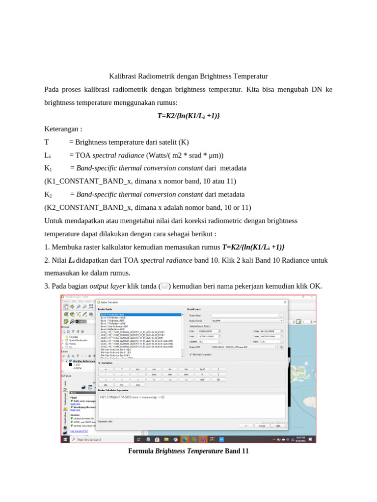 Kalibrasi Radiometrik Dengan Brightness Temperatur | PDF