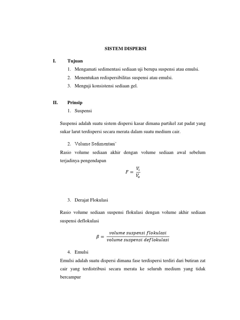 Sistem Dispersi | PDF | Sains & Matematika