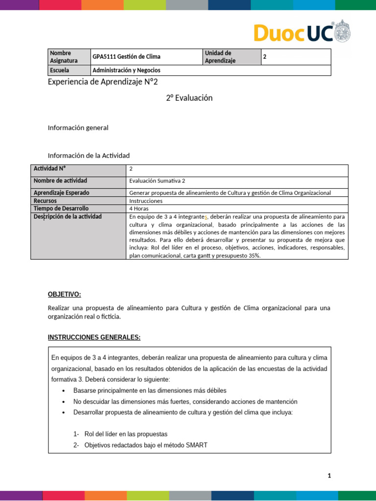 Evaluación Parcial 2 | PDF | Aprendizaje