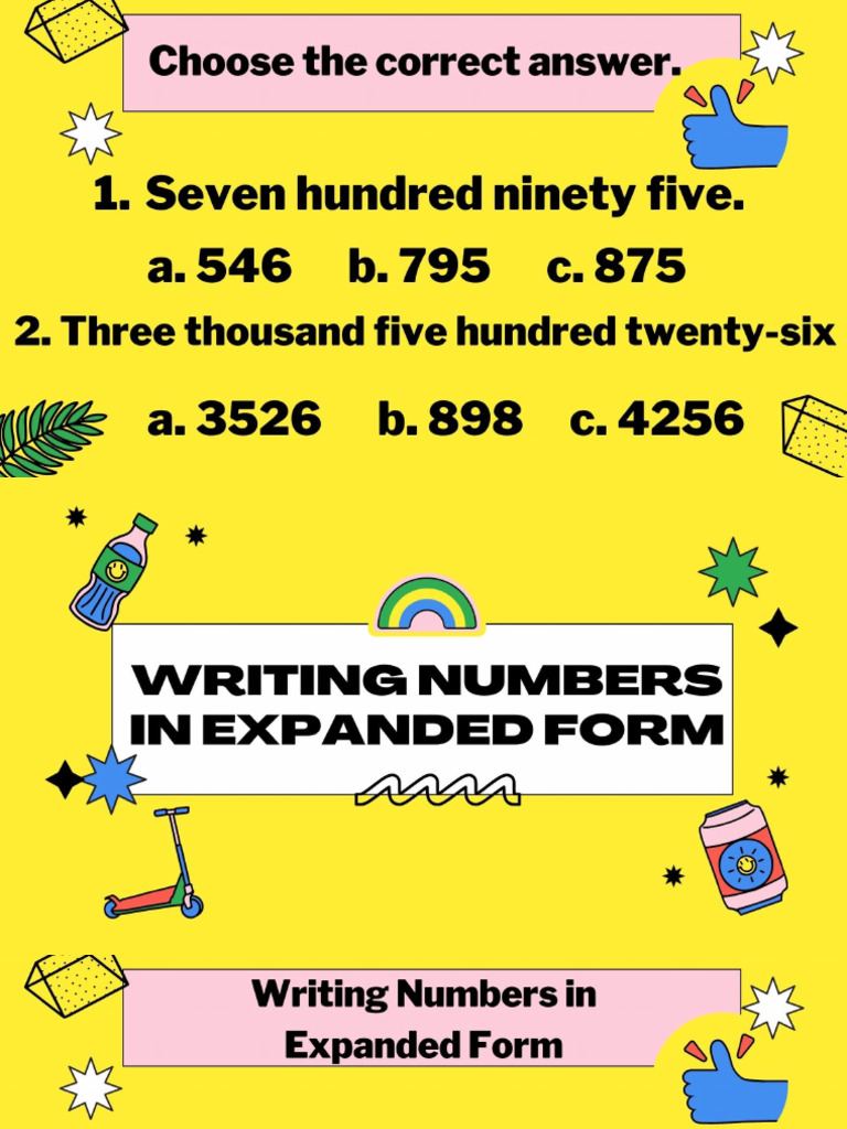 Math Writigng in Expanded Form | PDF