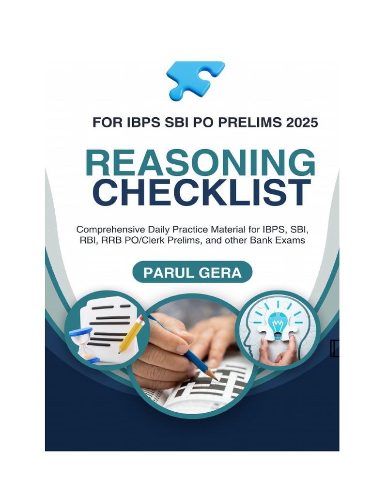 Reasoning Checklist #108 PDF 2025 by Parul Gera | PDF