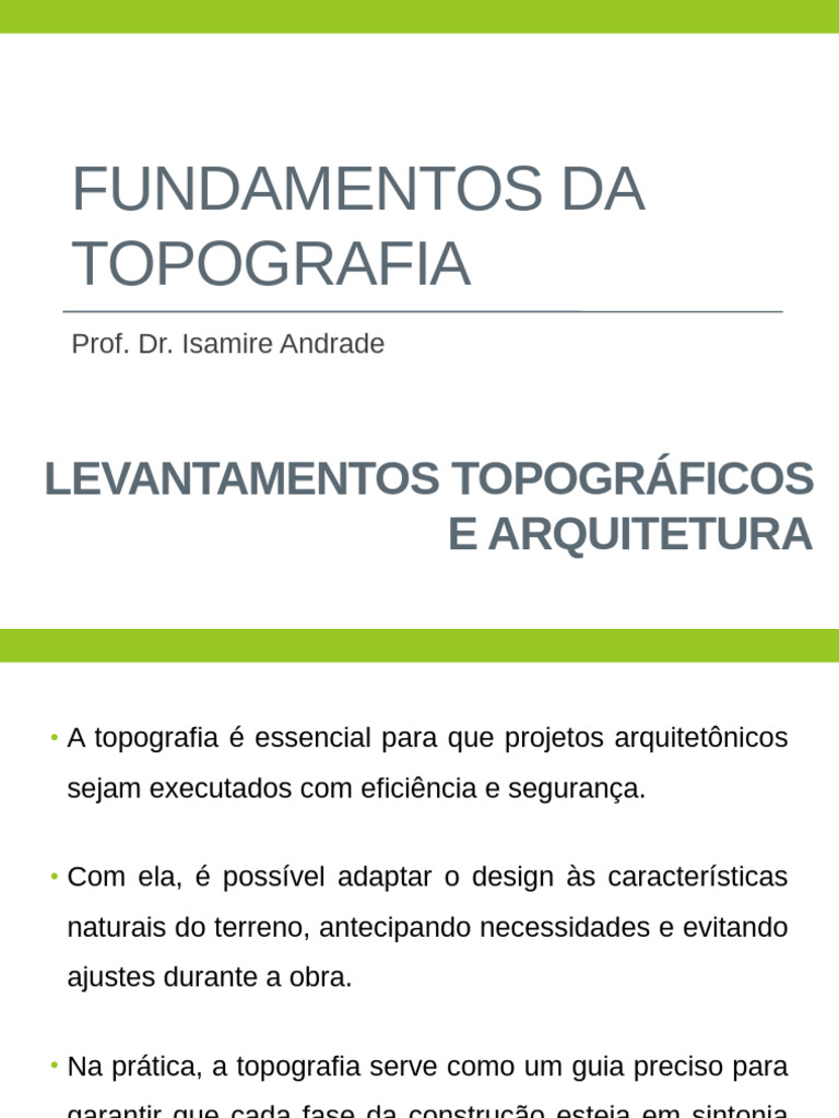 TP Aula 6 - Levantamentos Topograficos | PDF | Topografia