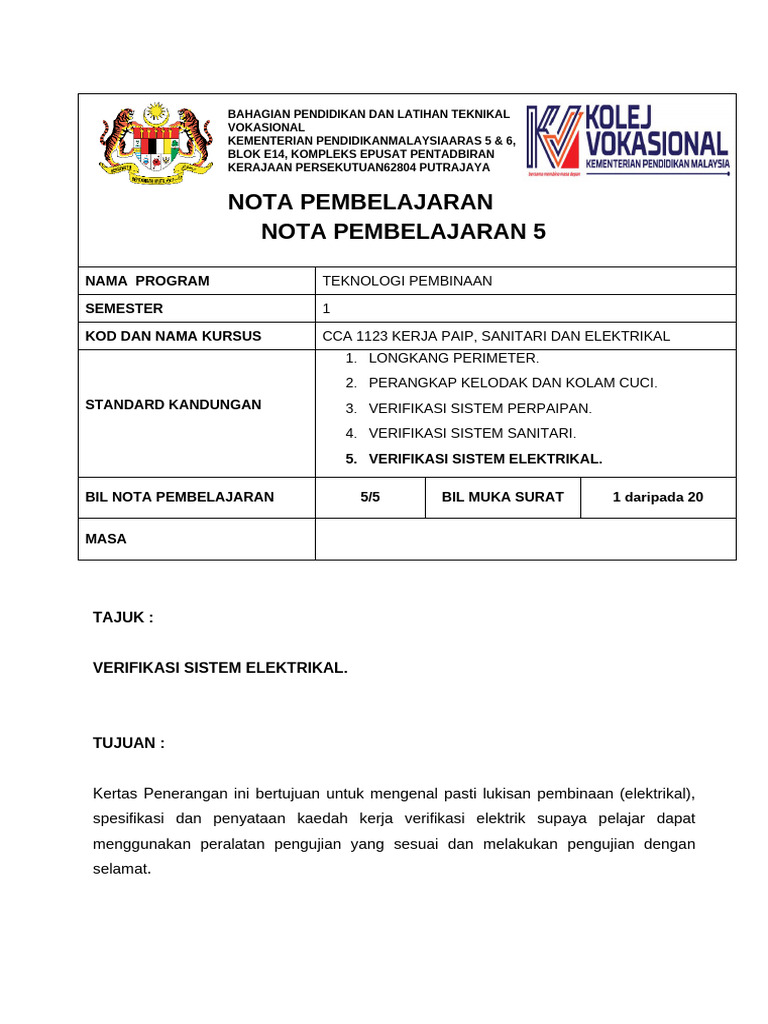 Nota Cca 1123 K5 | PDF