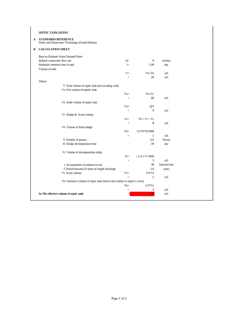 Septic Tank 2 | PDF | Septic Tank | Water Supply