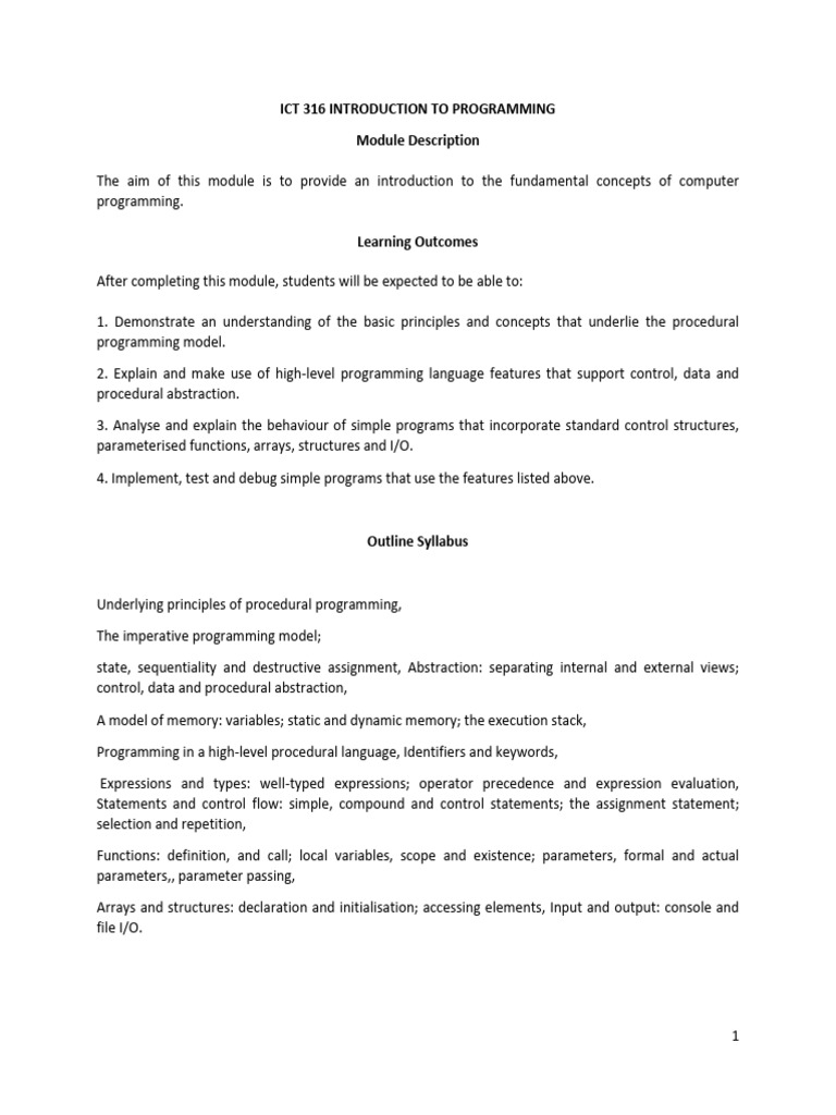 Intended Course OutlineAA | PDF | Databases | Object Oriented Programming