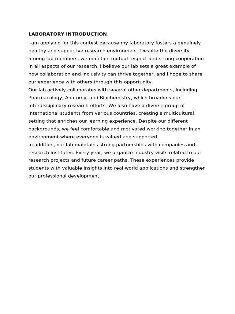 Inclusive and Supportive Lab Culture | PDF | Collaboration | Motivation