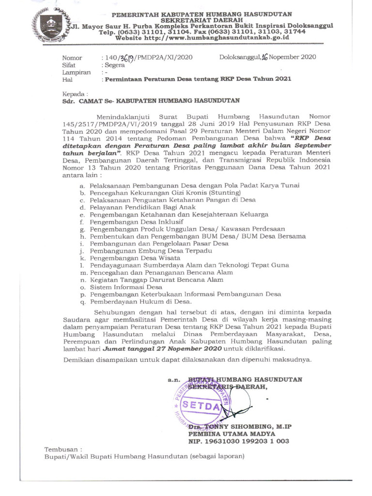RKPDes 2021 (1) - 1 | PDF