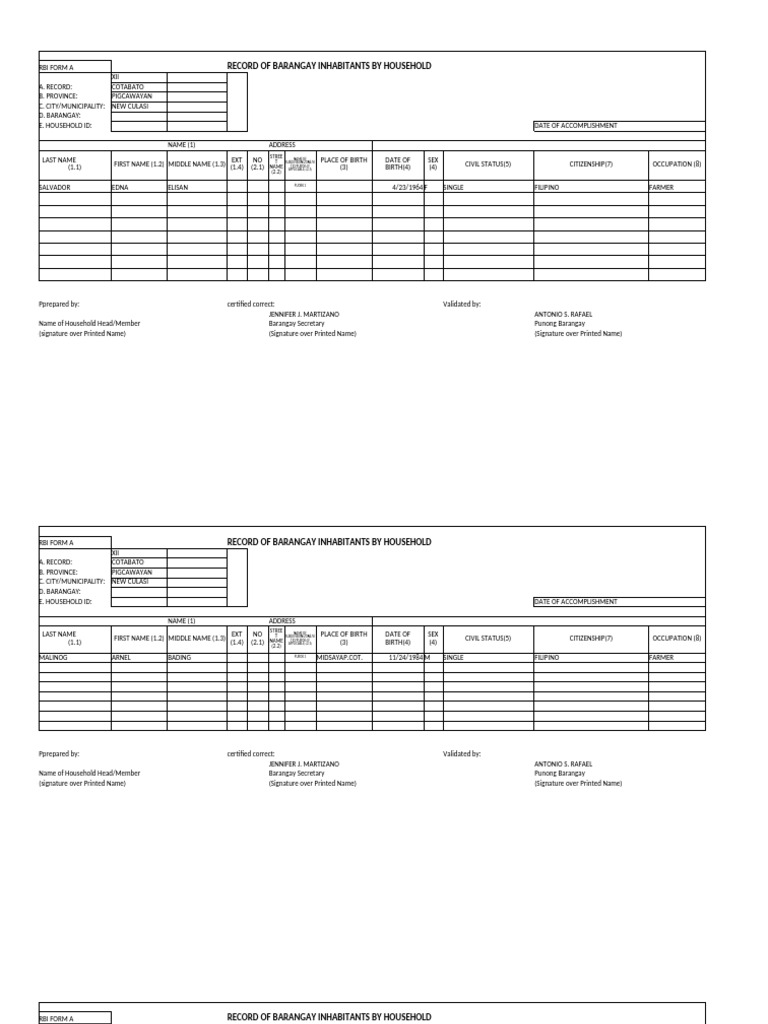 Rbi Form A | PDF | Philippines