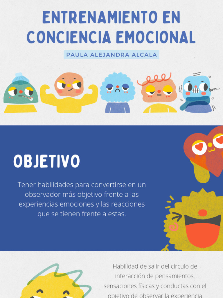 Entrenamiento en Conciencia Emocional | PDF | Las emociones | Experiencia