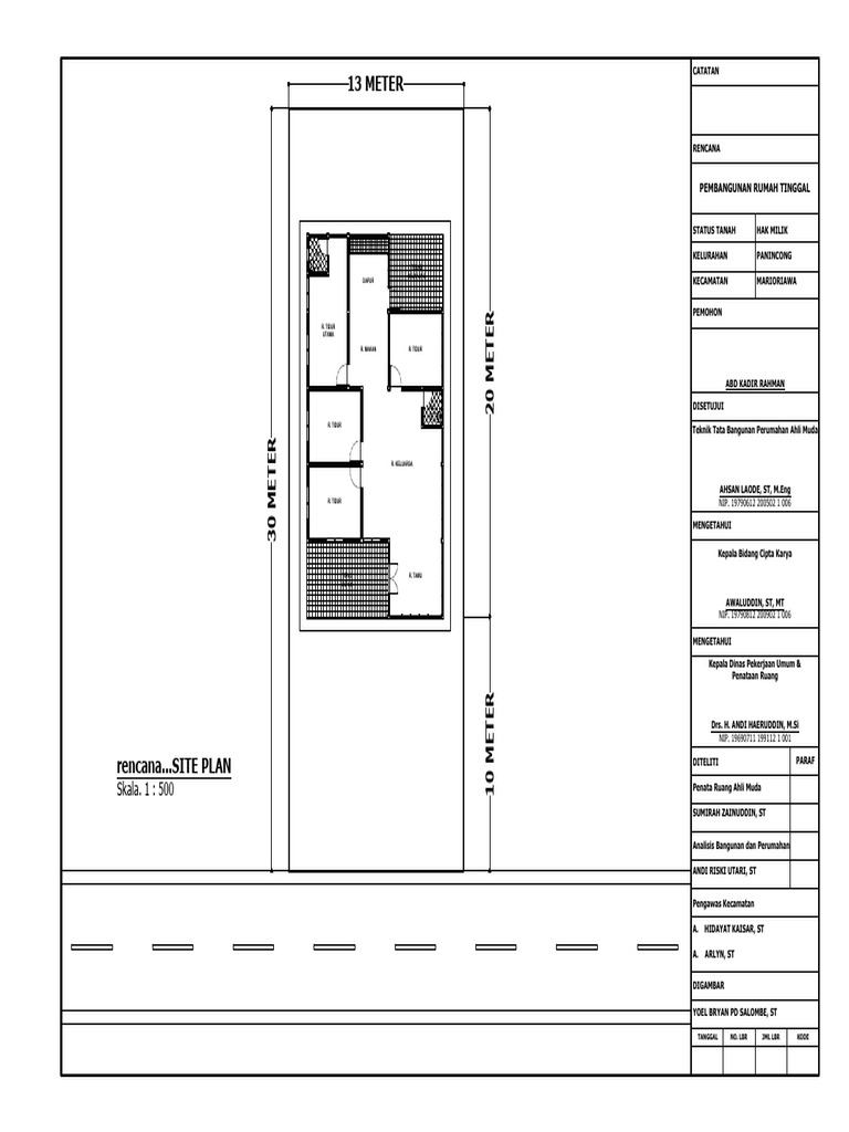 01 Site Plan Revisi | PDF