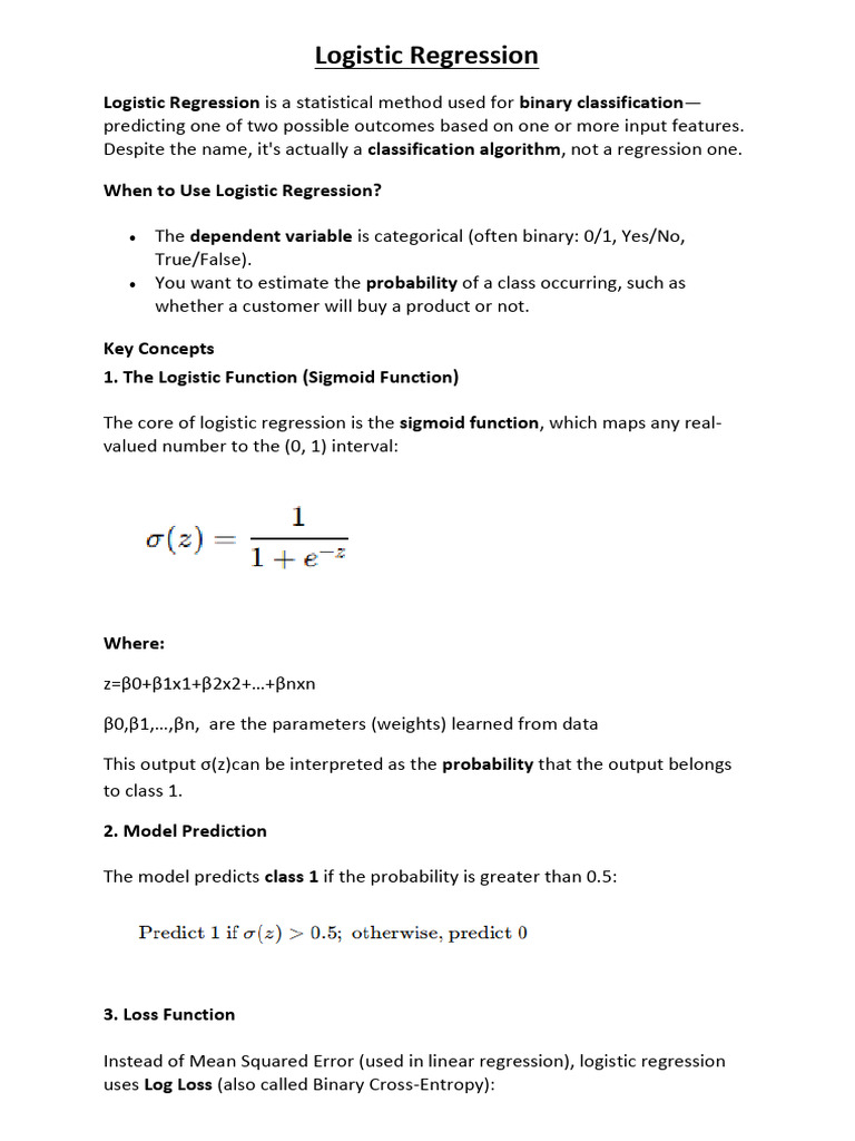 Day.12 Logistic Regression | PDF | Logistic Regression | Regression Analysis