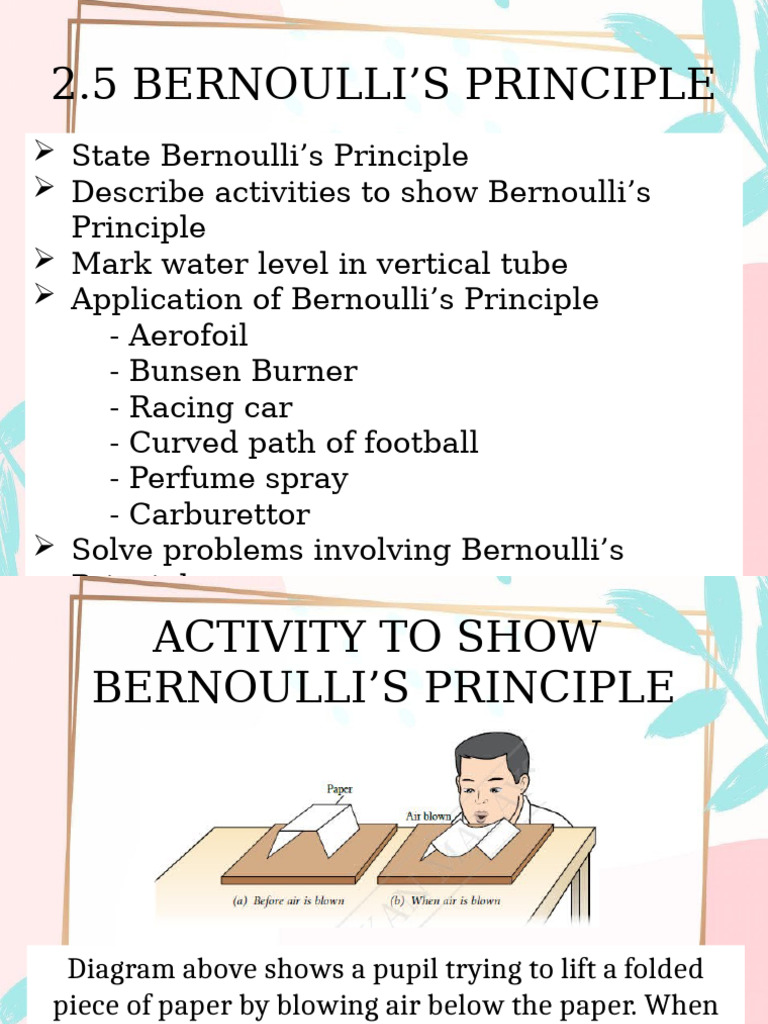 2.6 Bernoulli's Principle | PDF | Lift (Force) | Pressure