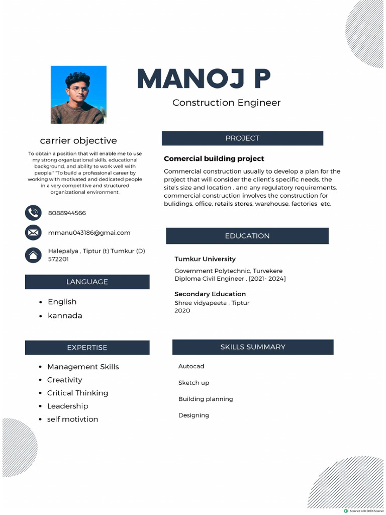 Manoj Resume | PDF