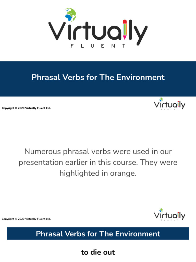 English Phrasal Verbs Environment | PDF | Natural Environment