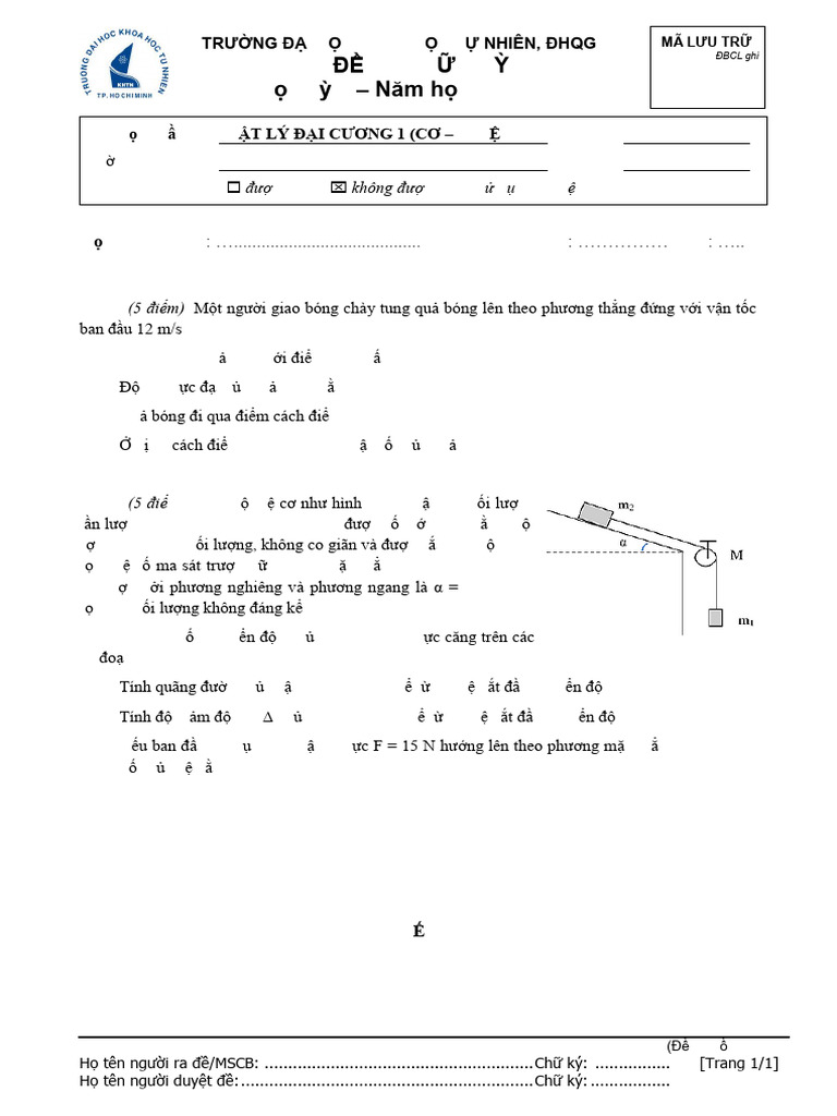 Đáp Án VLDC1 - Ca1 | PDF