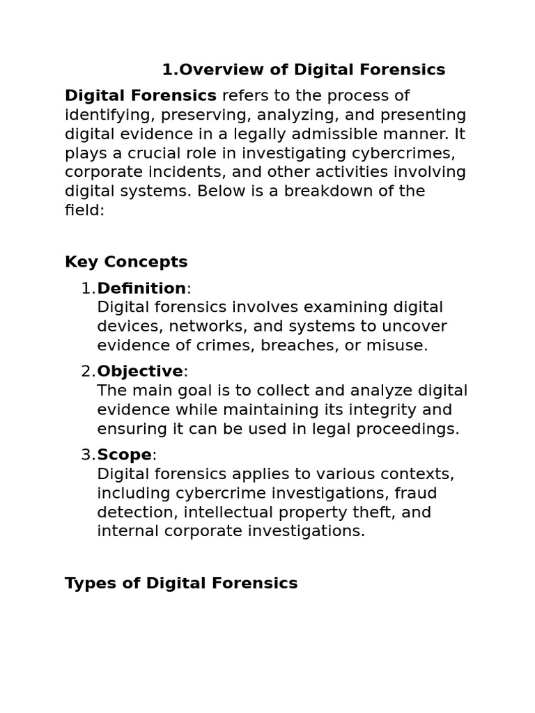 Unit 1 Revised | PDF | Digital Forensics | Computer Forensics