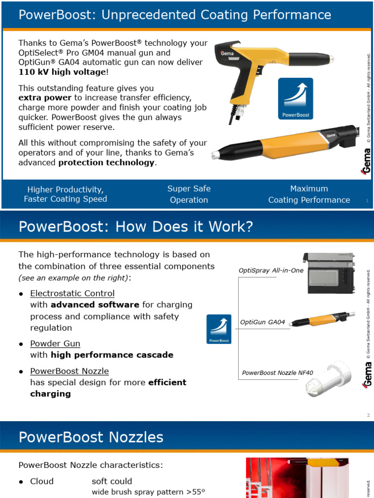 PowerBoost Technology for GA04 Guns | PDF | Nozzle | Electricity