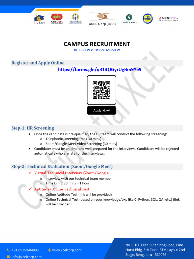 EXL Campus Recruitment Process Guide | PDF