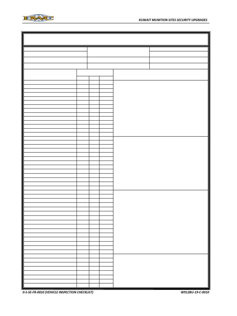 Form10 Checklist Vehicle Inspection | PDF | Truck | Transport