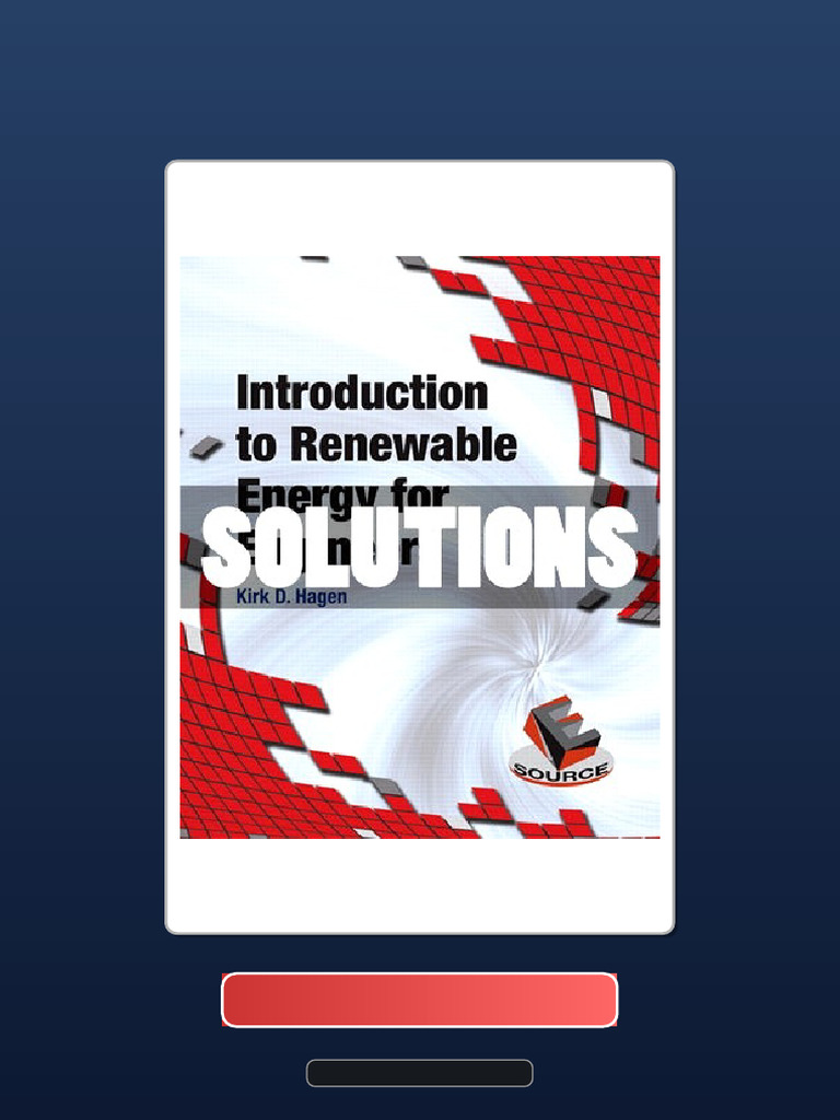 Complete Bundle Solutions Introduction To Renewable Energy For ...