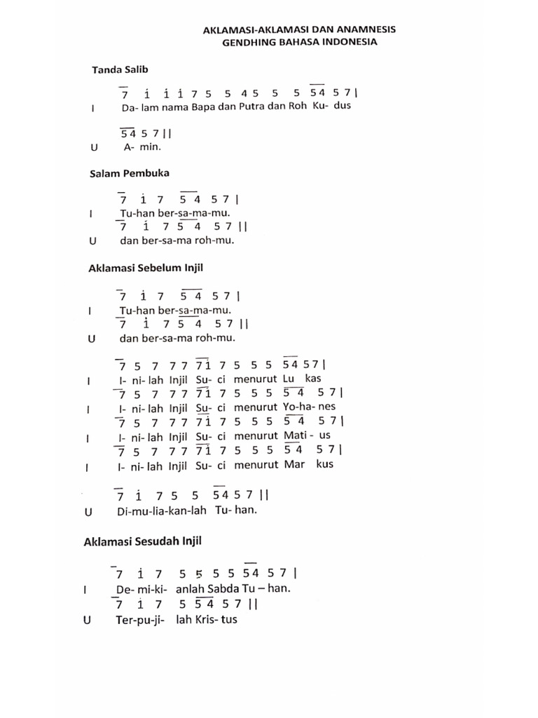 Aklamasi Gendhing Indonesia | PDF