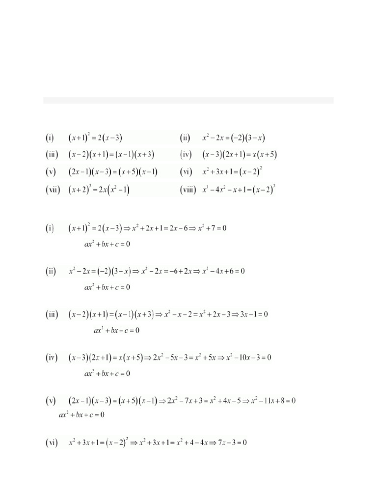 Ch4 Quadratic Equation | PDF | Equations | Mathematical Objects