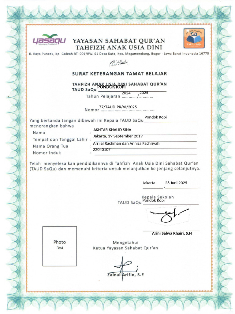 Edit SKTB Depan | PDF