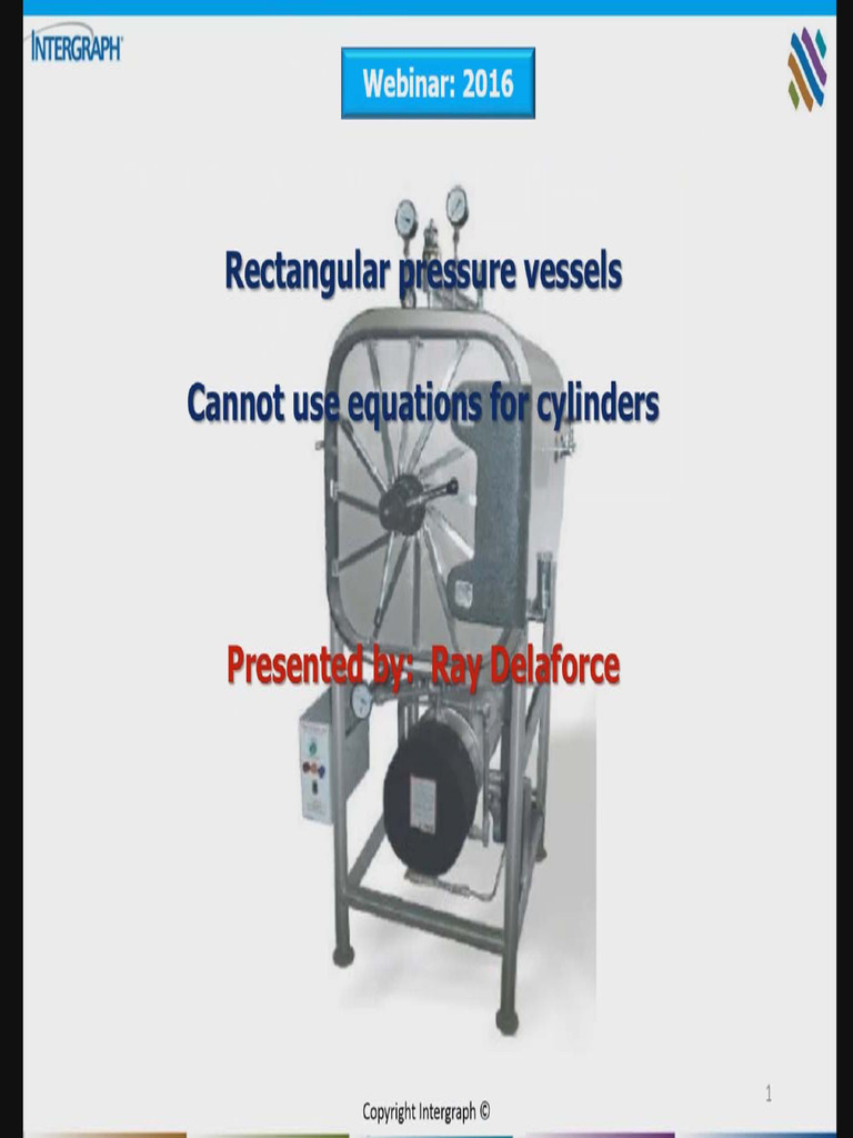 Rectangular Pressure Vessel | PDF