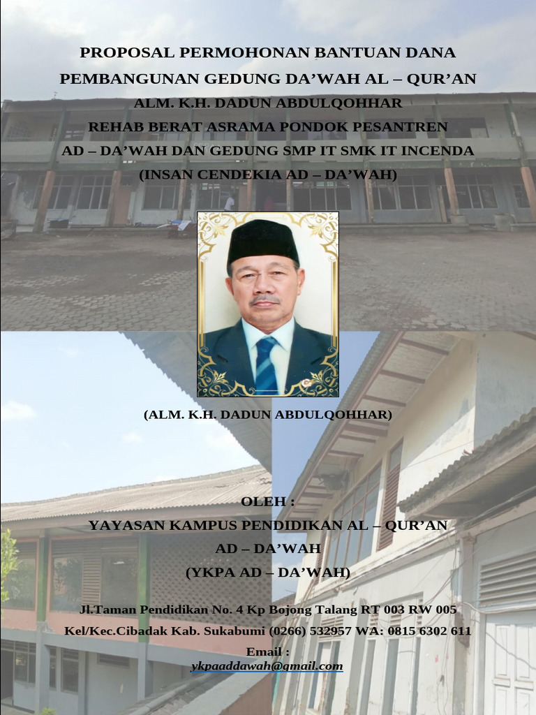 Proposal Permohonan Bantuan Dana Pembangunan Gedung Da'Wah Al - Qur'an | PDF