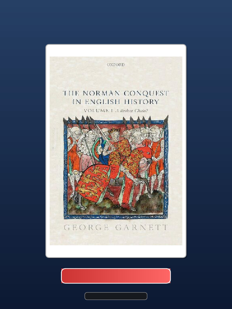 Complete Bundle the Norman Conquest in English History Volume I Broken ...