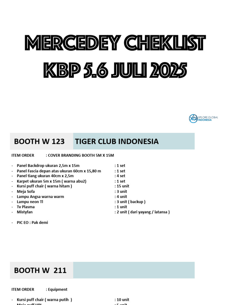 Cheklist Mercedey | PDF