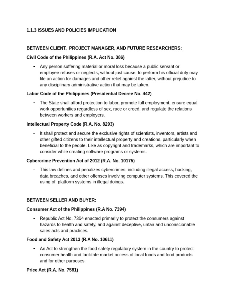 1.3.3 Issues and Policies Implication | PDF | Intellectual Property ...