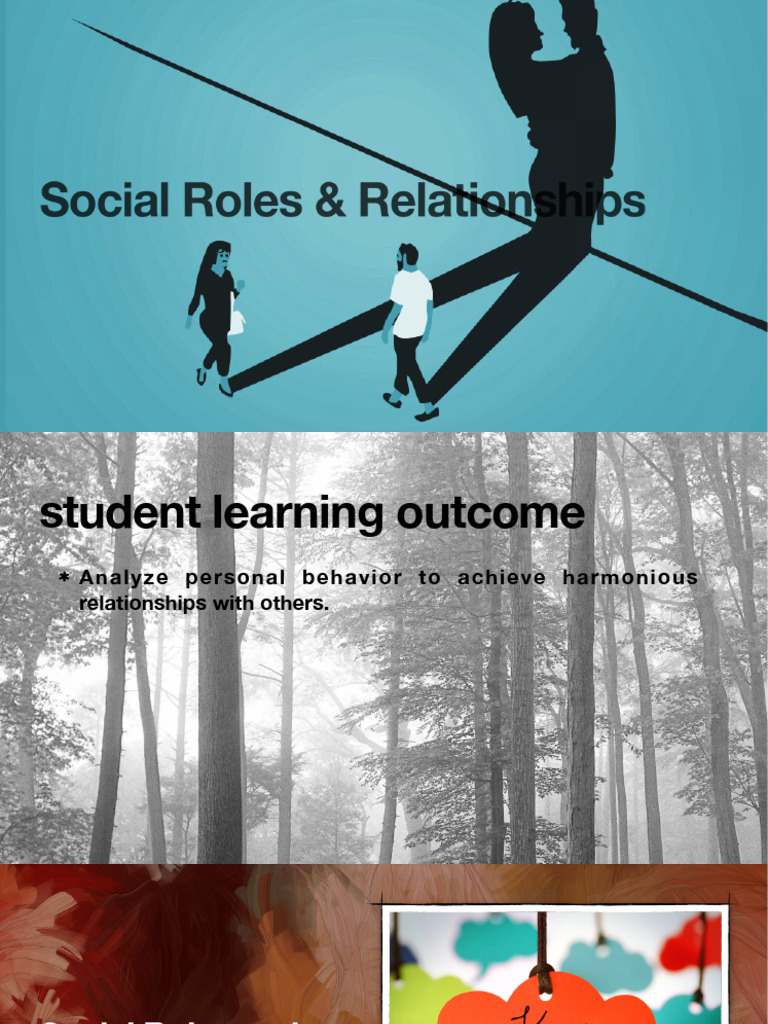 Social Roles Relationships Revised | PDF | Love | Emotions
