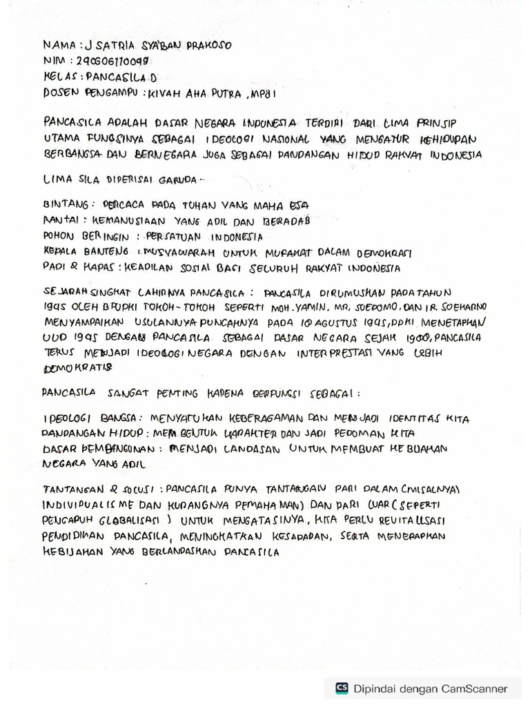 Ringkasan Materi Pancasila | PDF