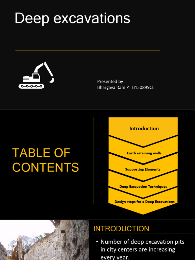 Deep Excavation Techniques and Design | PDF | Deep Foundation ...