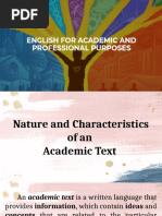 Characteristics and Features of Academic Text | PDF | Subject (Grammar ...