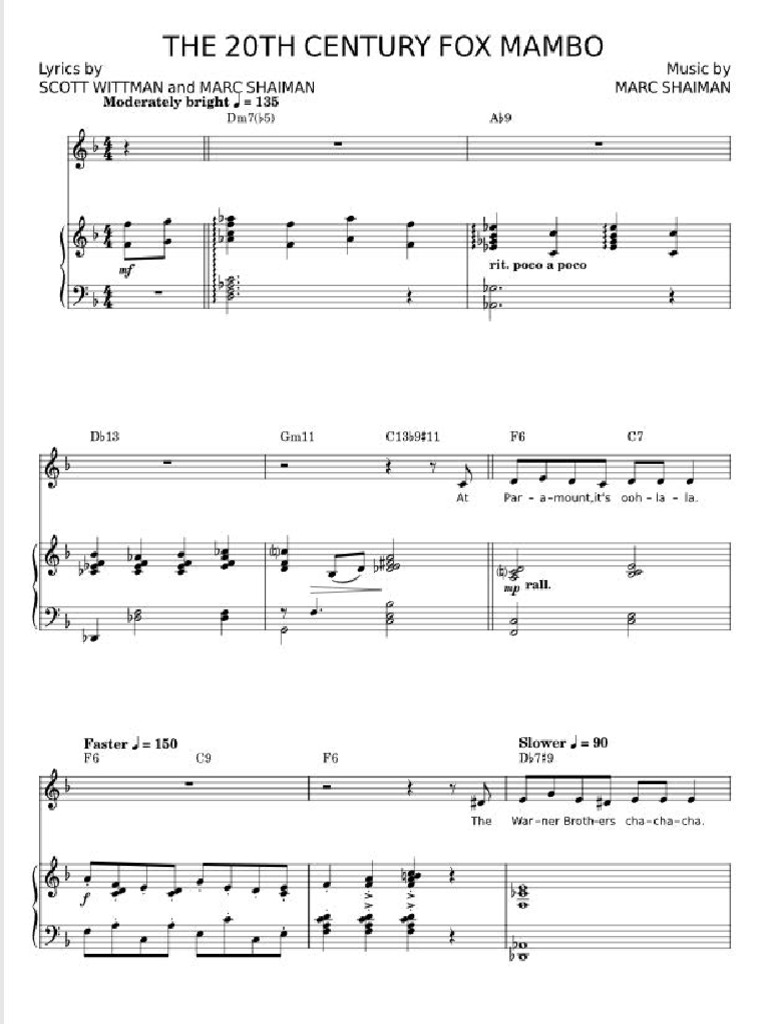 20th Century Fox Mambo | PDF