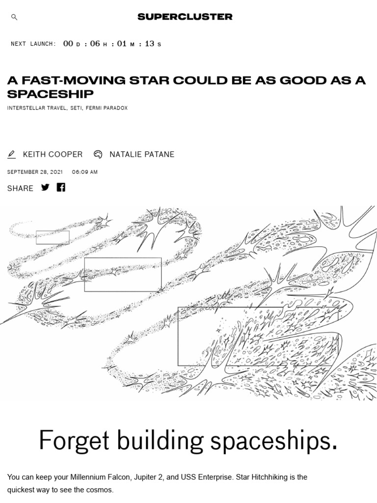 A Fast-Moving Star Could Be As Good As A Spaceship - Supercluster | PDF ...