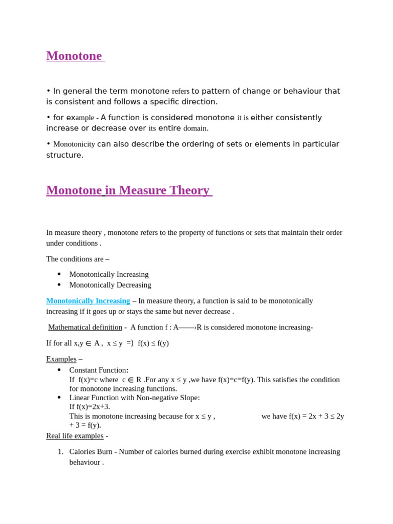 Monotone Convergence Theorem | PDF