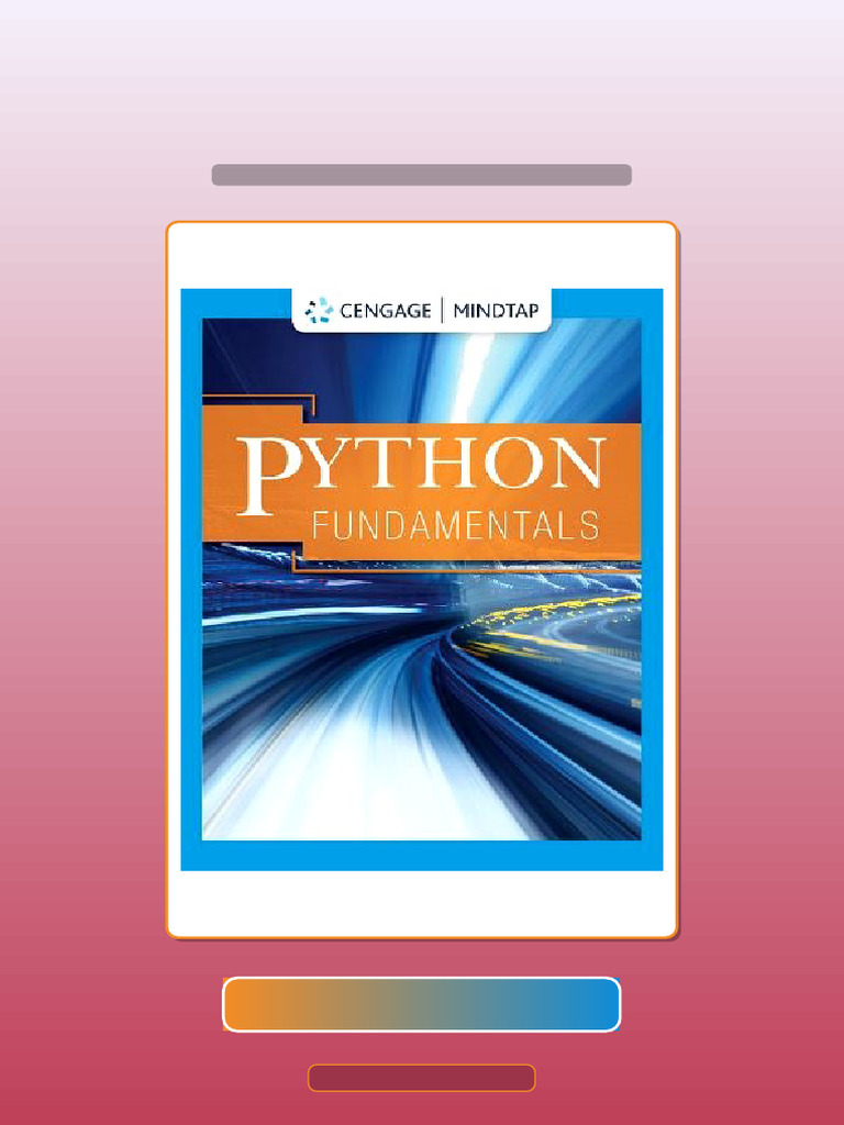 Cengages Python Fundamentals 1st Edition Cengage PDF Download | PDF ...
