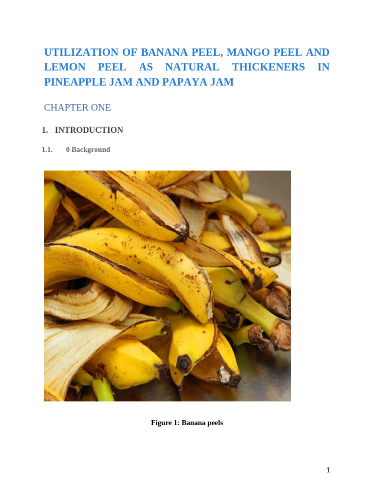 Natural Thickeners from Fruit Peels in Jam | PDF | Fruit Preserves ...