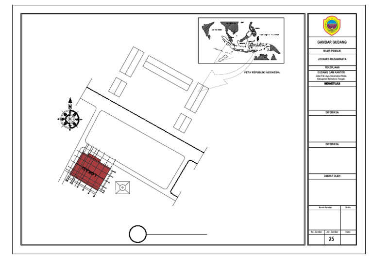 New 2010 Gambar Gudang (Ok-01. Site Map | PDF