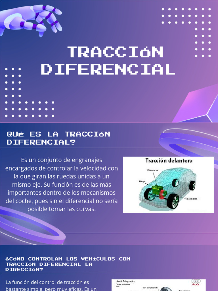 Tracción Diferencial | PDF | Eje | Direccion