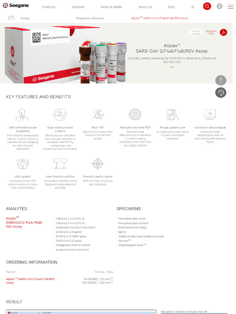Allplex™ SARS-CoV-2 FluA FluB RSV Assay | PDF