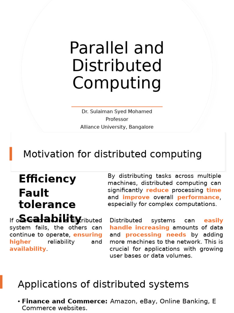 Understanding Distributed Computing Systems | PDF | Peer To Peer ...
