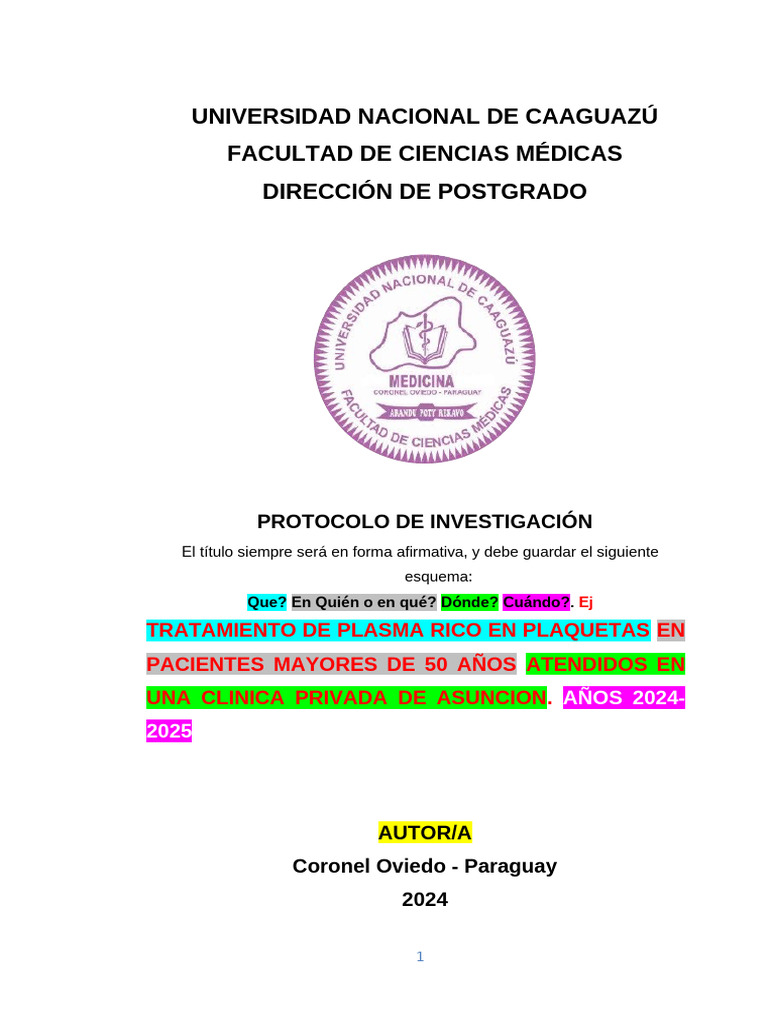 Formato de Protocolo - ESTÉTICA 2025 | PDF | Citación | Bibliografía